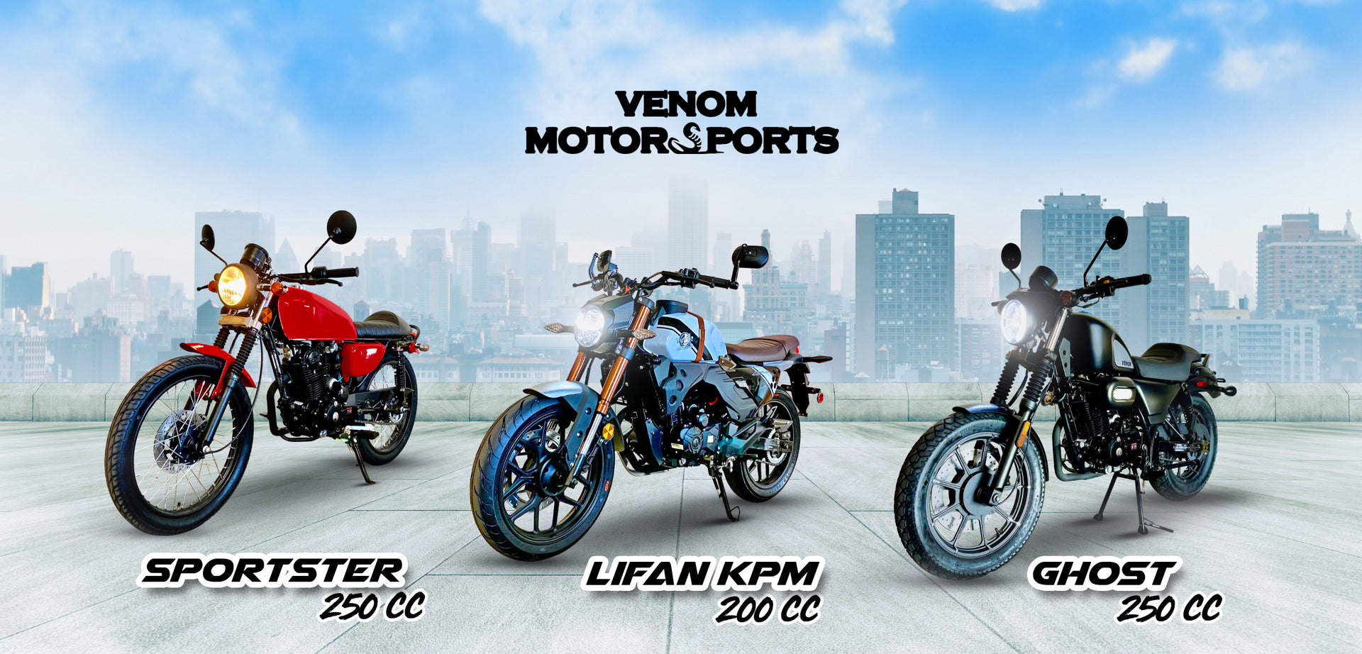 Motorcycles for Sale | Automatic Motorcycles | Venom Motorsports USA