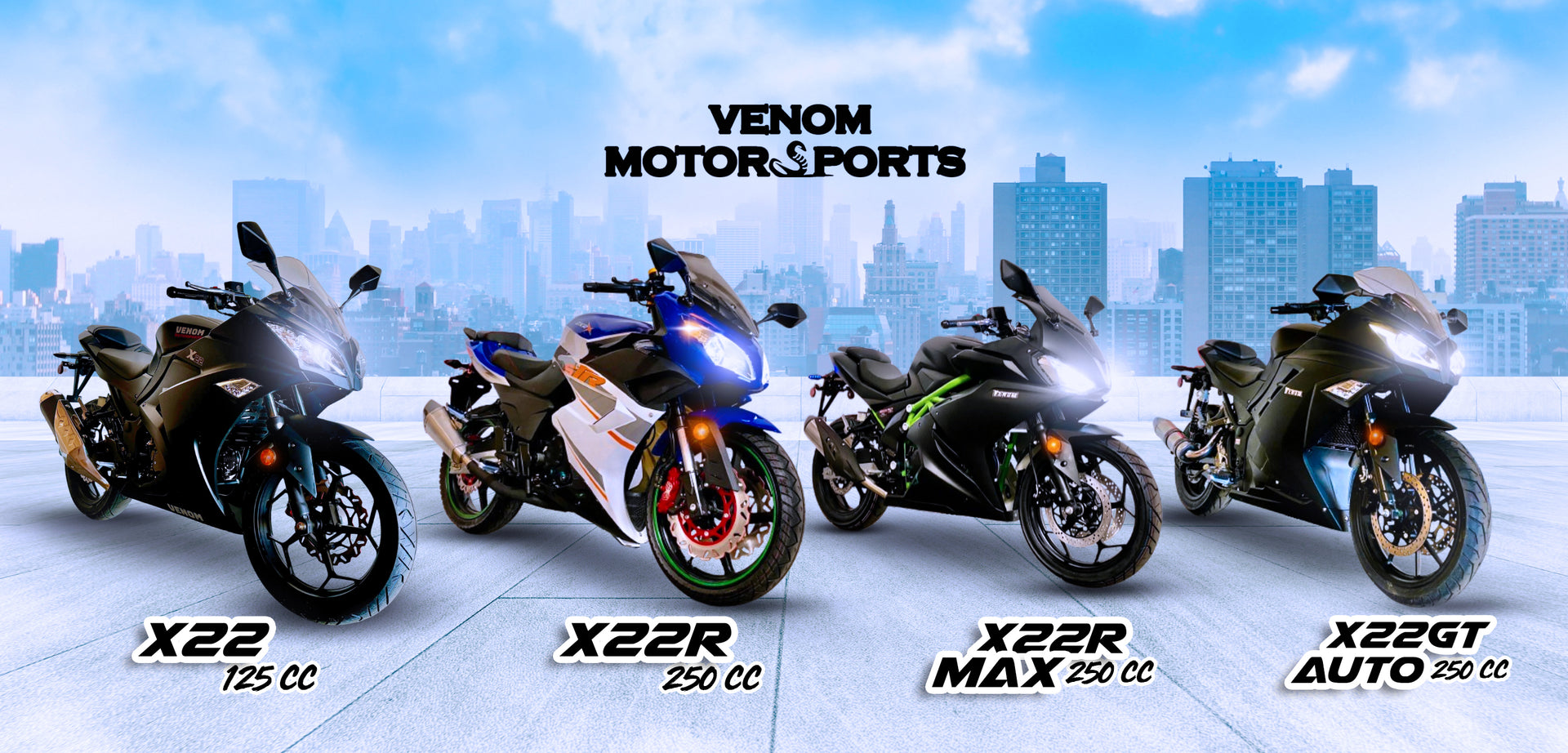 Motorcycles for Sale | Automatic Motorcycles | Venom Motorsports USA