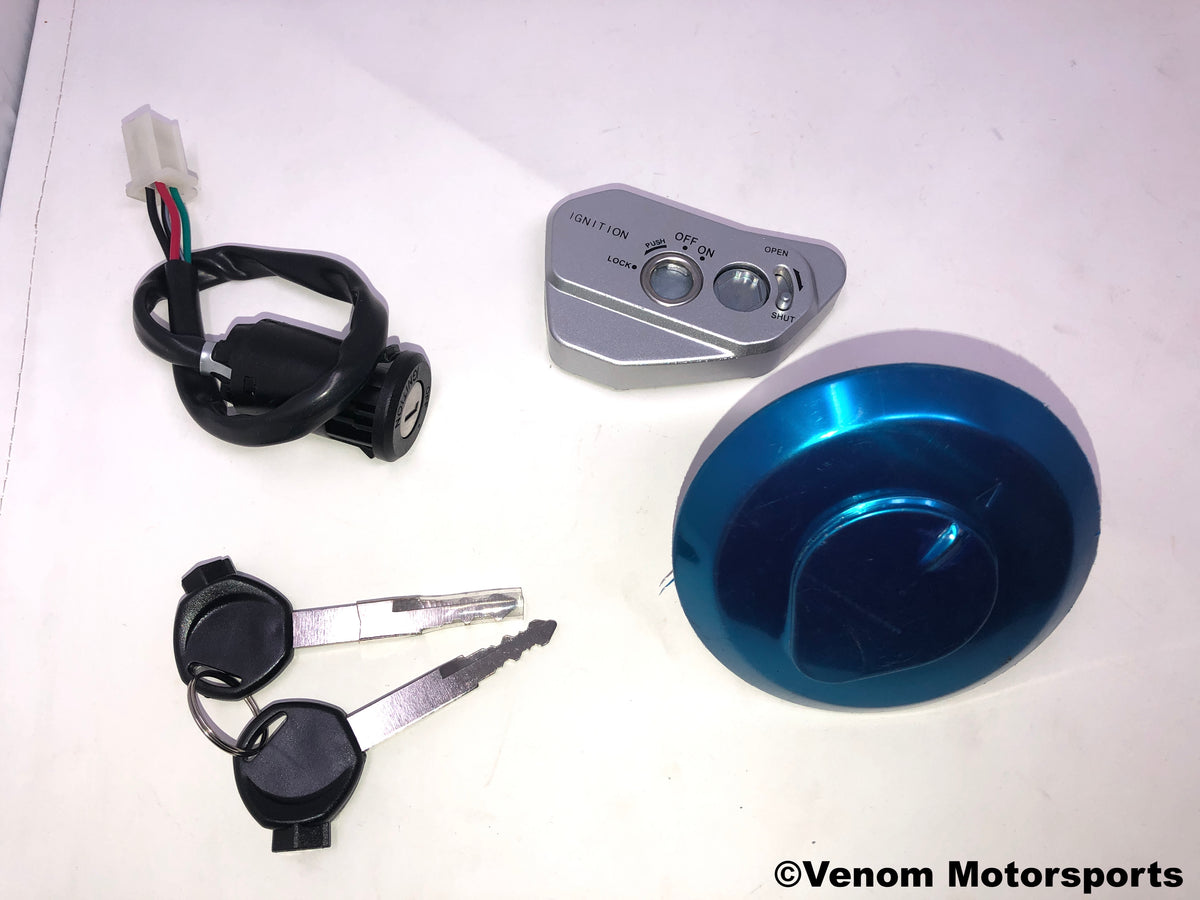 Replacement Ignition Set + 2 Keys + Gas Cap | Venom X18 50cc Parts USA ...